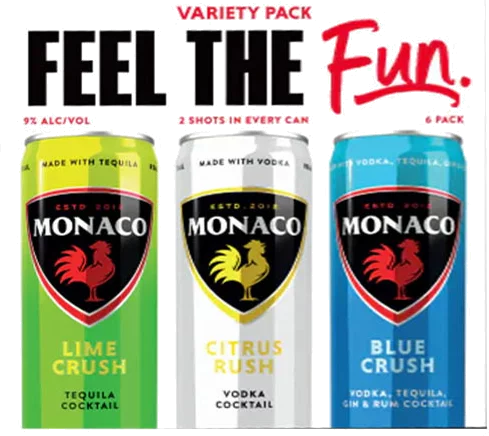 Monaco Variety Pack Feel The Fun 12OZ - The Party Source, Bellevue, KY