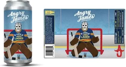 Angry James 5-Hole Canadian Lager 12OZ - Wine, Beer & Spirits Store ...