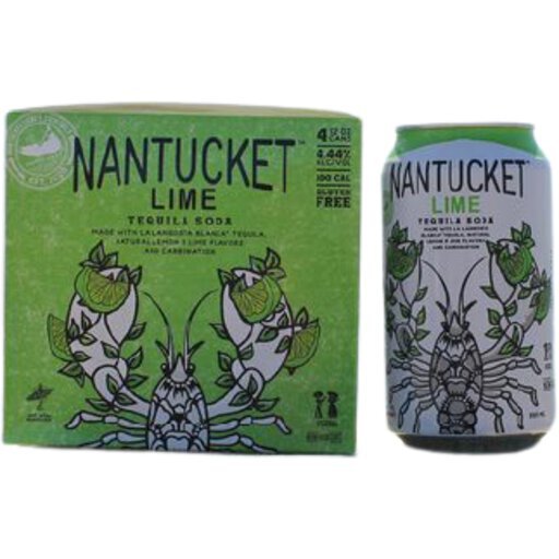 Nantucket Cocktails tequila Lime soda 4pk - Kappy's Fine Wines & Spirits