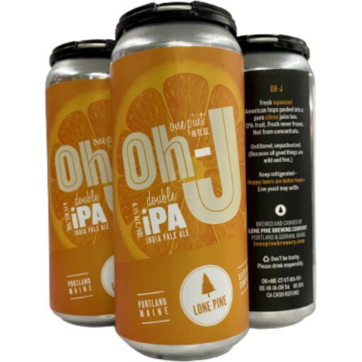 Lone Pine Oh-J Double IPA 16oz Cans 16OZ - Sandy's Liquors, Beer and ...