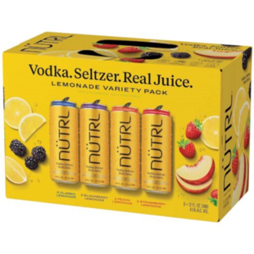 Nutrl Vodka Seltzer Lemonade Variety Pack 12OZ - CT Beverage Mart