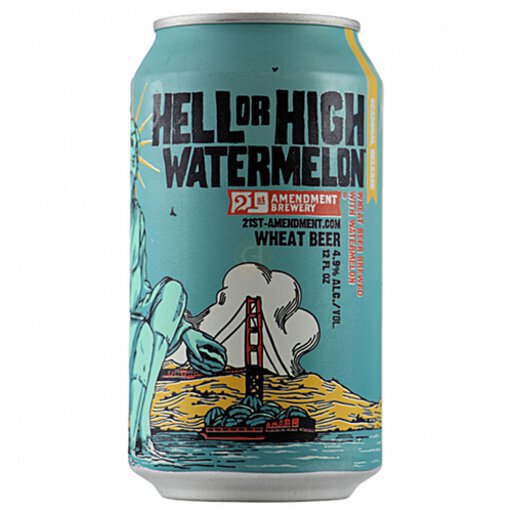 21st Amendment Hell or High Watermelon Wheat Beer 12OZ - Gary's Wine ...