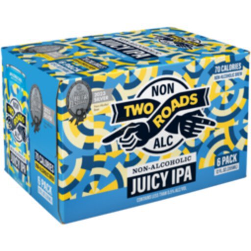 Two Roads Non Alcoholic Zero Two Juicy IPA 12OZ - Bottle King NJ Largest Retailer of Wine, Beer ...