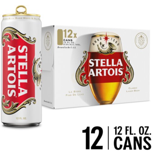 Stella Artois Premium Lager Beer 12OZ - Capital Spirits, Hartford, CT ...