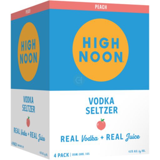High Noon Peach 12OZ - Bottle King NJ Largest Retailer of Wine, Beer ...