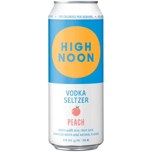 HIGH NOON PEACH 25OZ CAN WITH RESEALABLE TOP - Wines and More, Milford ...